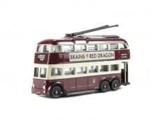 OXFORD DIECAST NQ1005 N SCALE Cardiff BUT Trolleybus