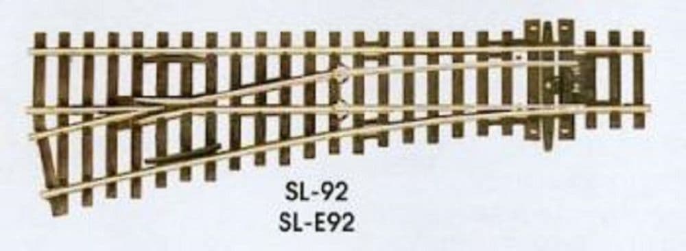 PECO SL92 00 SCALE Code 100 Insulfrog Small Left Hand Point