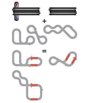 SCALEXTRIC C8528 Scalextric Start Track Extension Pack 2 Lap Counter