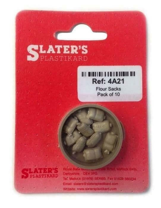 SLATER S PLASTIKARD 4A21 1 76 OO SCALE Flour Sacks x 10 Unpainted ...
