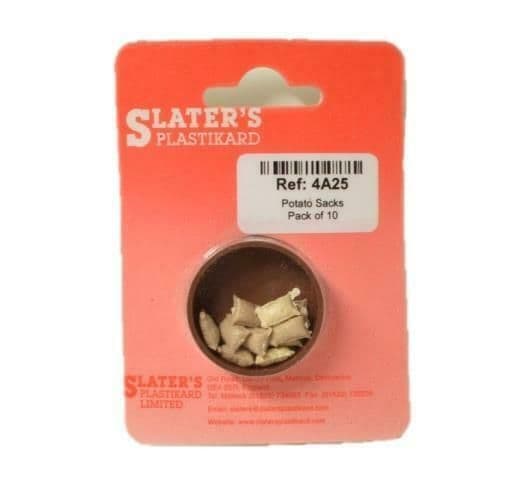SLATER S PLASTIKARD 4A25 1 76 OO SCALE Potato Sacks x 10 Unpainted ...