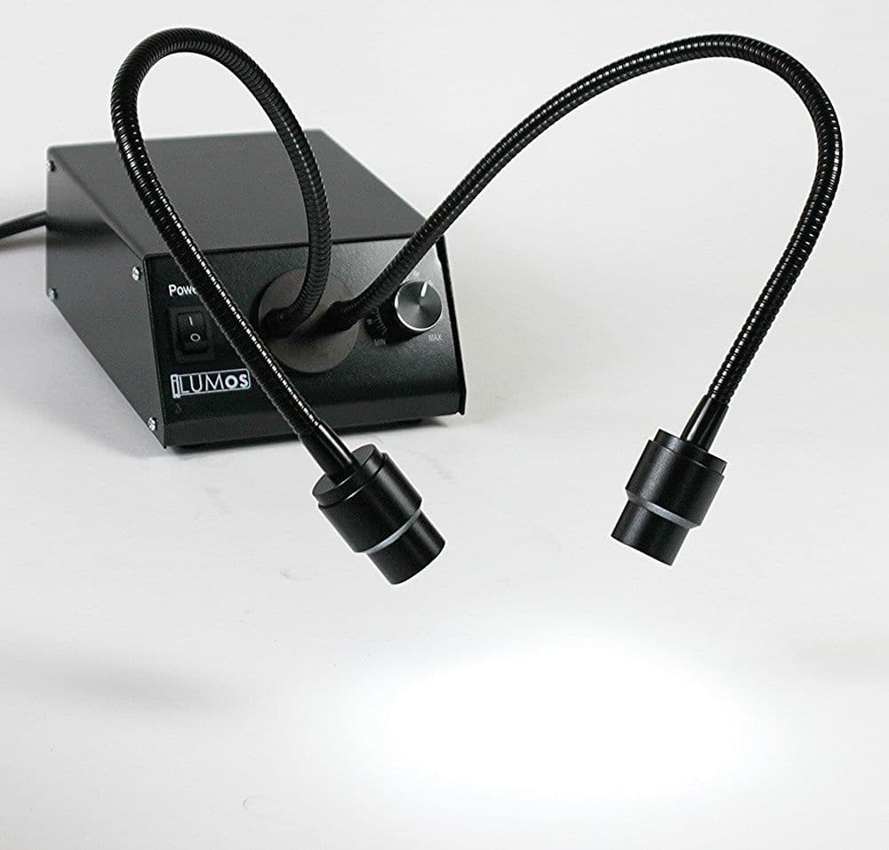 Dual Gooseneck LED Microscope Illuminator