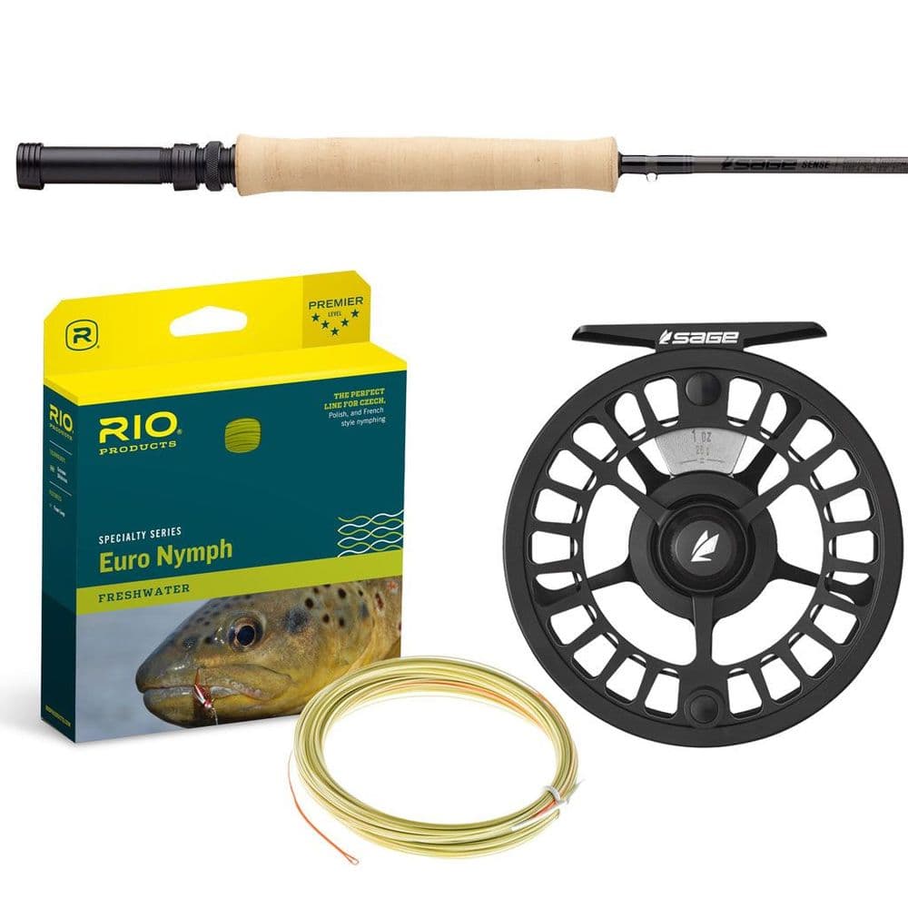 Sage Sense Euro Nymphing Combo Includes rod reel and line