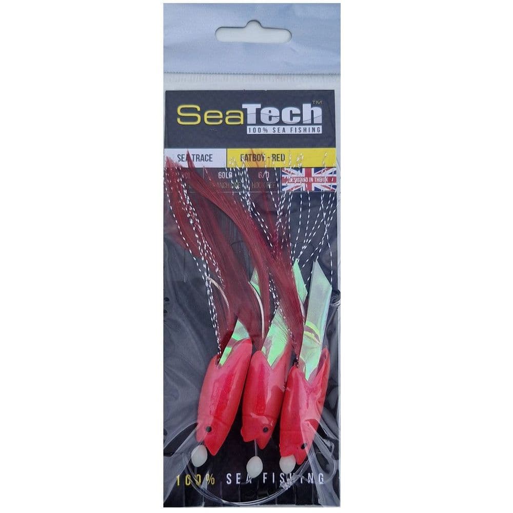 SeaTech Sea Trace Fatboy Rig 3 Hook Red