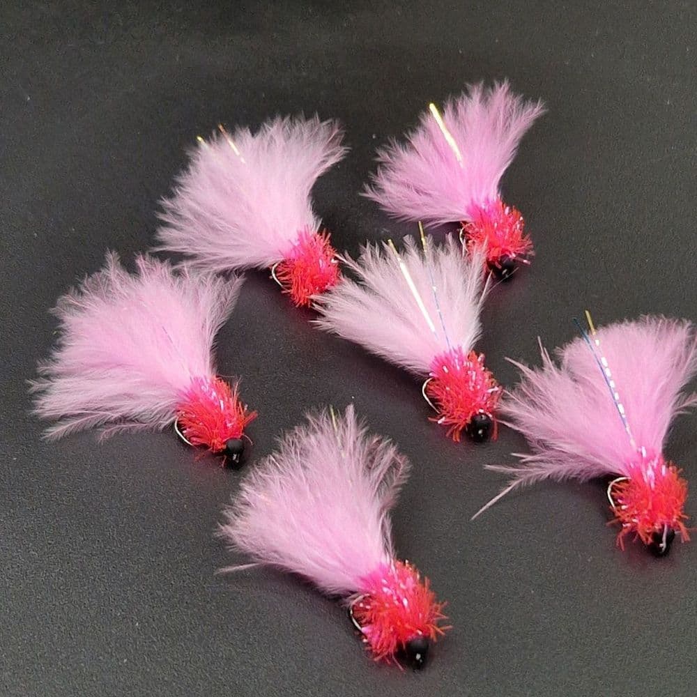 Six Pack - Mini Baddy Fly Pink