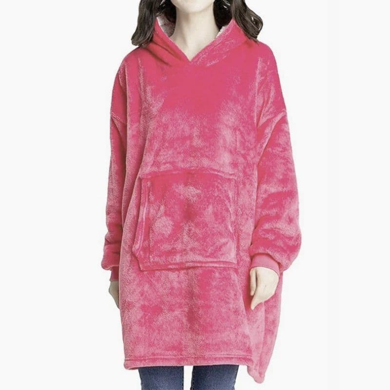Huggle Blanket Hoodie Fuchsia Pink & womens Blanket Hoodie Snood ...