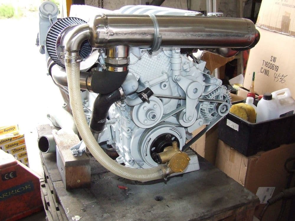 BMW 150HP MARINE DIESEL BOAT ENGINE VOLVO 280 STERNDRIVE SHIELD TILT ...