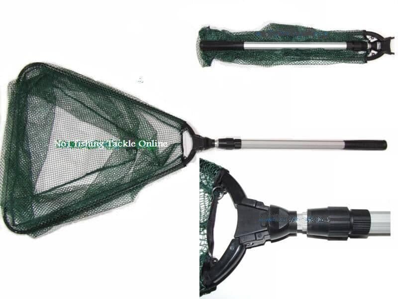 Telescopic Alloy Folding Landing Net Carp Course Pike Sea Boat Fishing