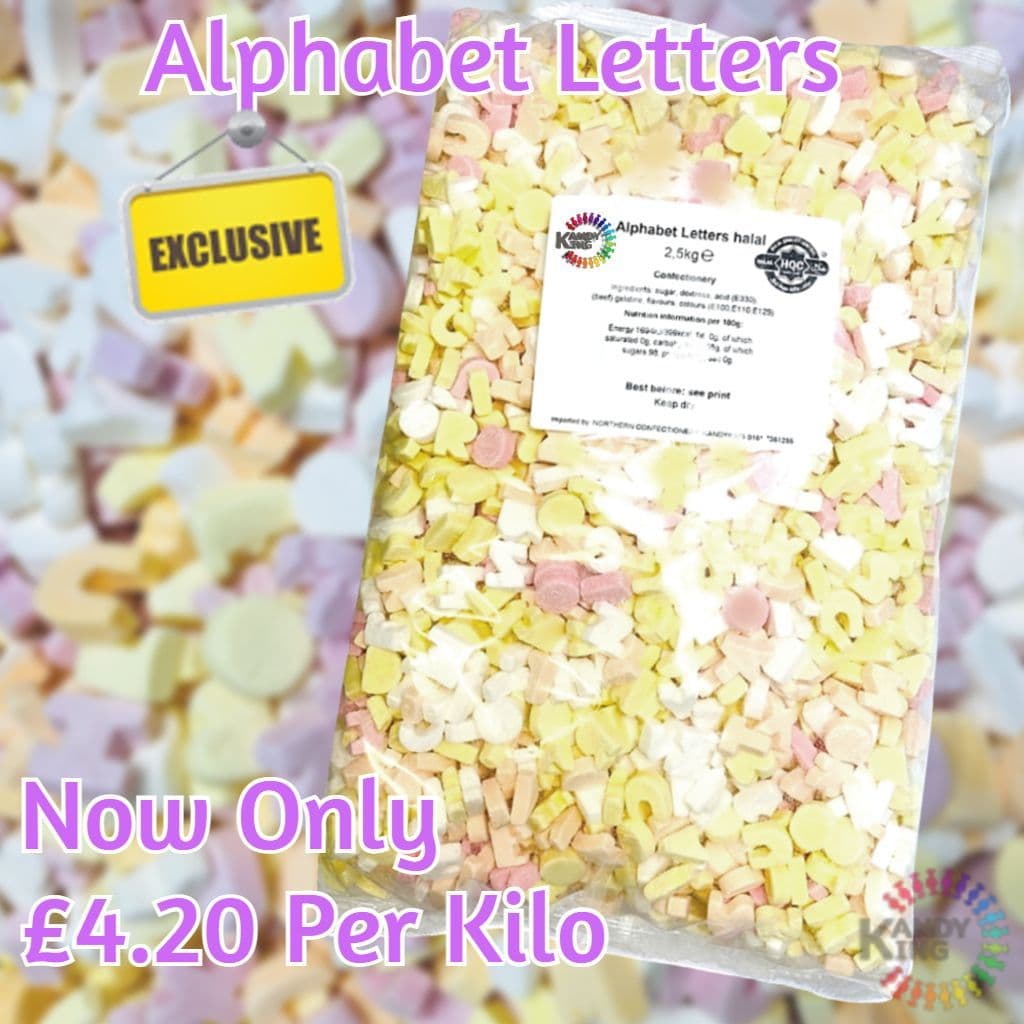 ABC ALPHABET LETTERS HALAL 2 5KG DISCONTINUED