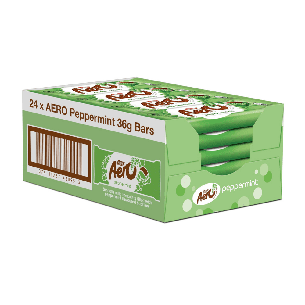AERO BUBBLE PEPPERMINT 24 X 36G