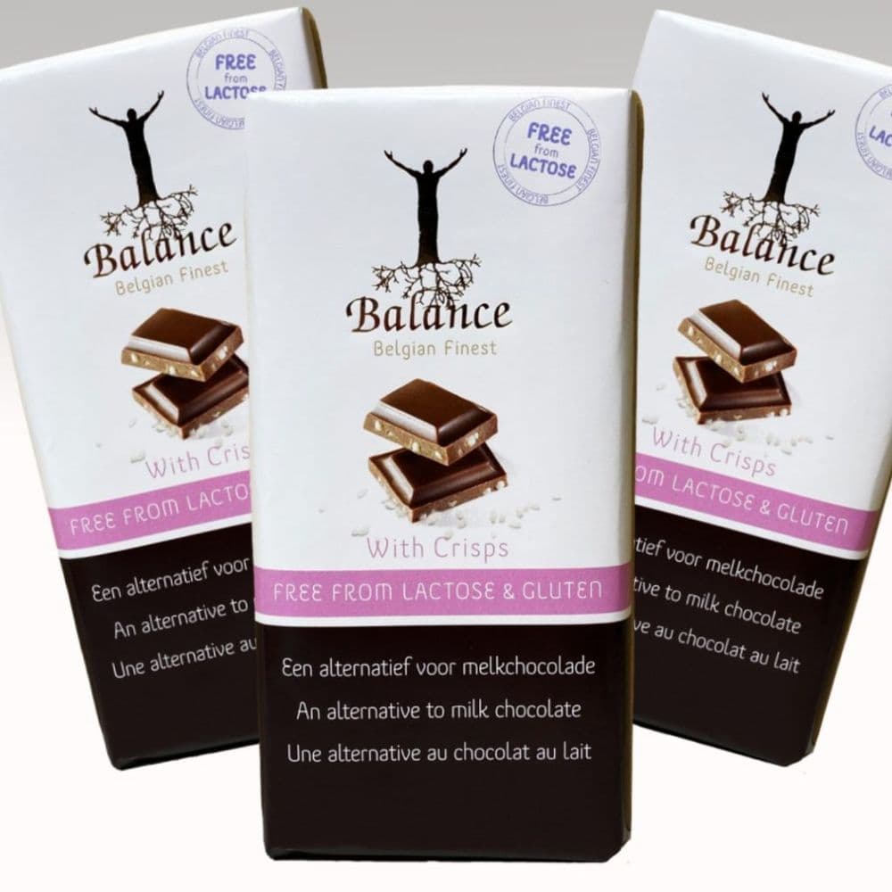 BALANCE BELGIAN CHOCOLATE WITH CRISPYS 85g