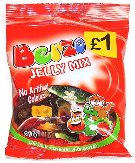 BE5 BERZO JELLY MIX PRE-PACK BAGS 210g