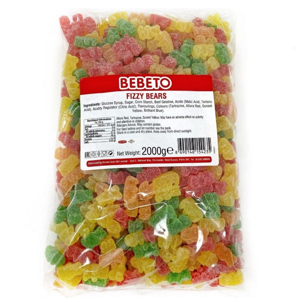 Bebeto Fizzy Bears: Halal Fizzy Jelly Sweets in Bulk