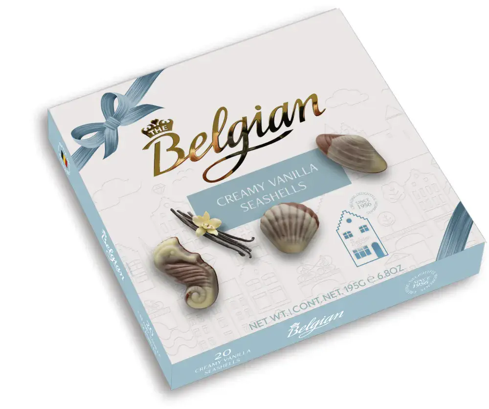 BELGIAN CREAMY VANILLA SEASHELLS 195G SINGLE 4 left