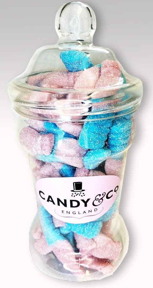 BUBBLIZZ JUMBO PINK & BLUE BOTTLES 850g JAR