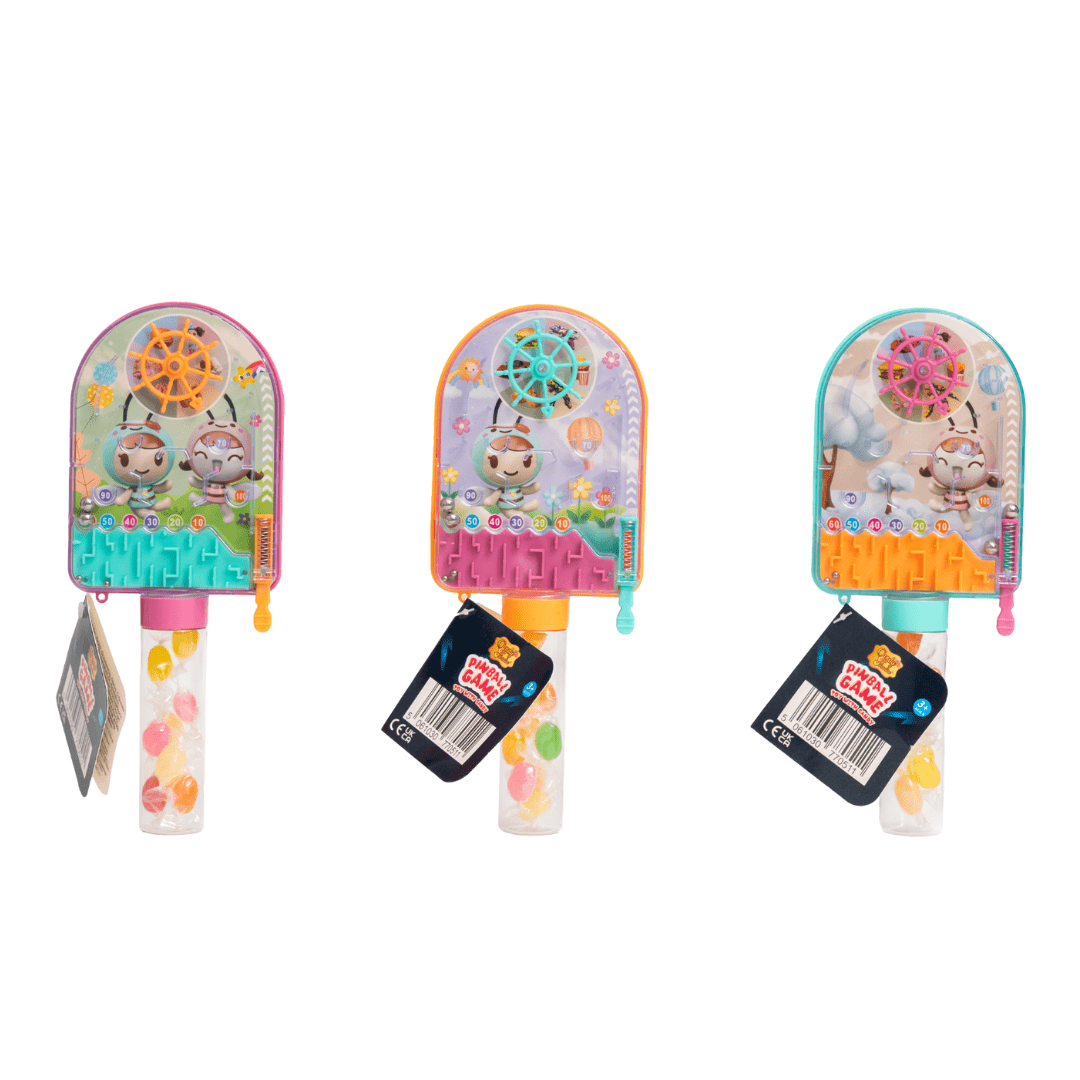 CANDY PARADISE PINBALL MACHINE TOY WITH CANDY 12X10G