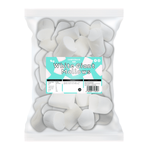 CANDYCRAVE GIANT WHITE MALLOWS 1KG