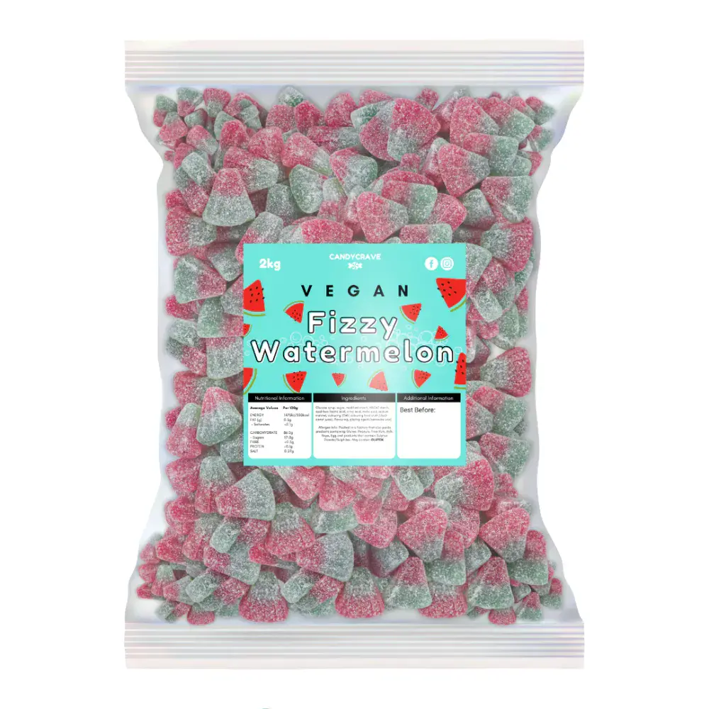 CANDYCRAVE VEGAN FIZZY WATERMELON 2KG
