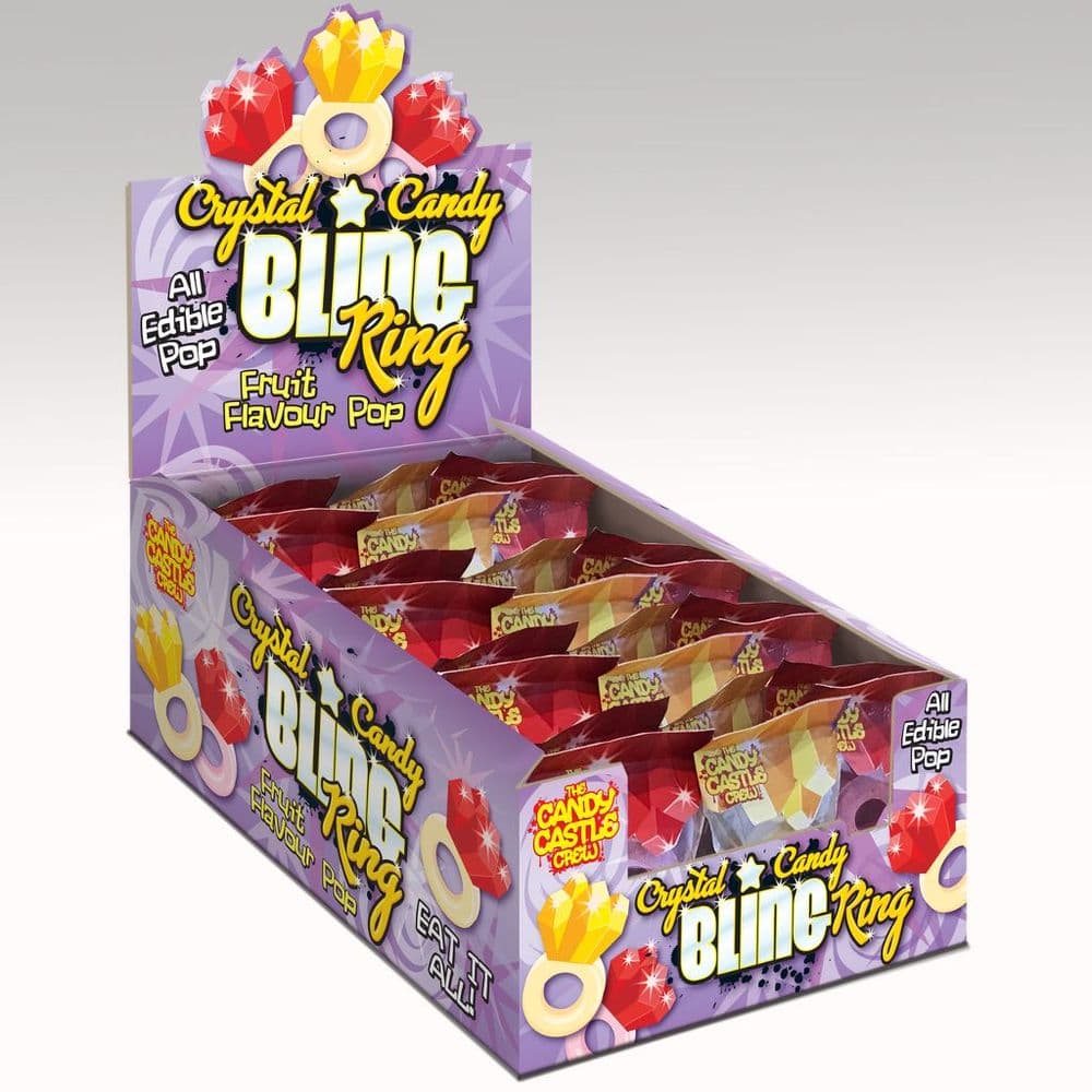 CRYSTAL CANDY BLING RING x24