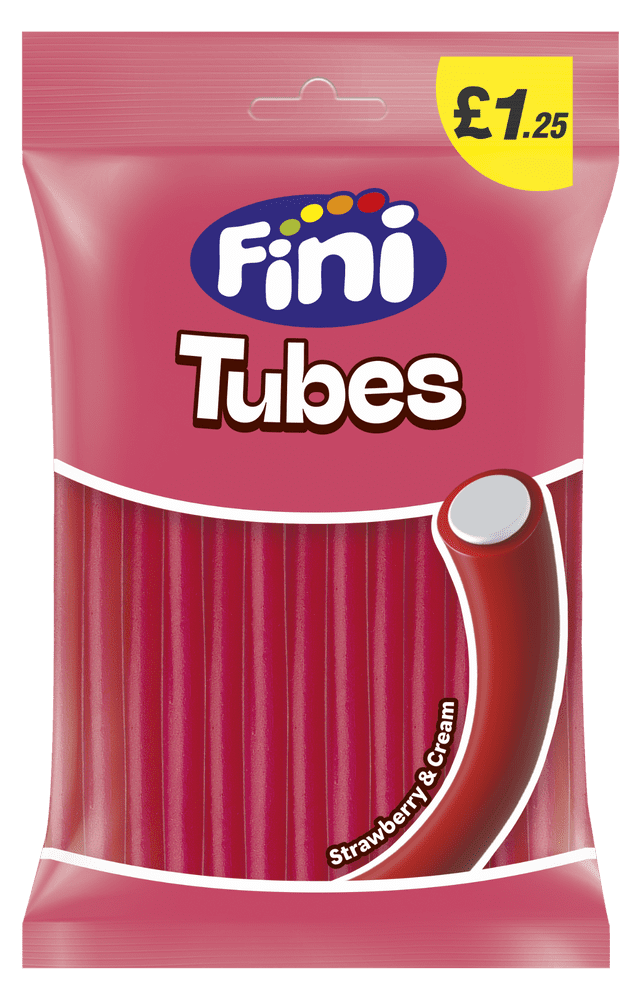 Fini Strawberry Tubes 1 25 PMP 12x140g