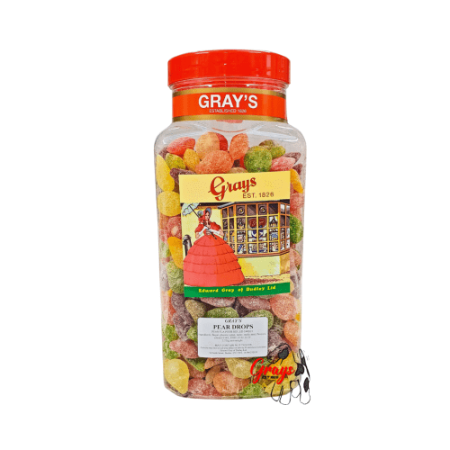 GRAYS LARGE PEAR DROPS JAR 2 72KG