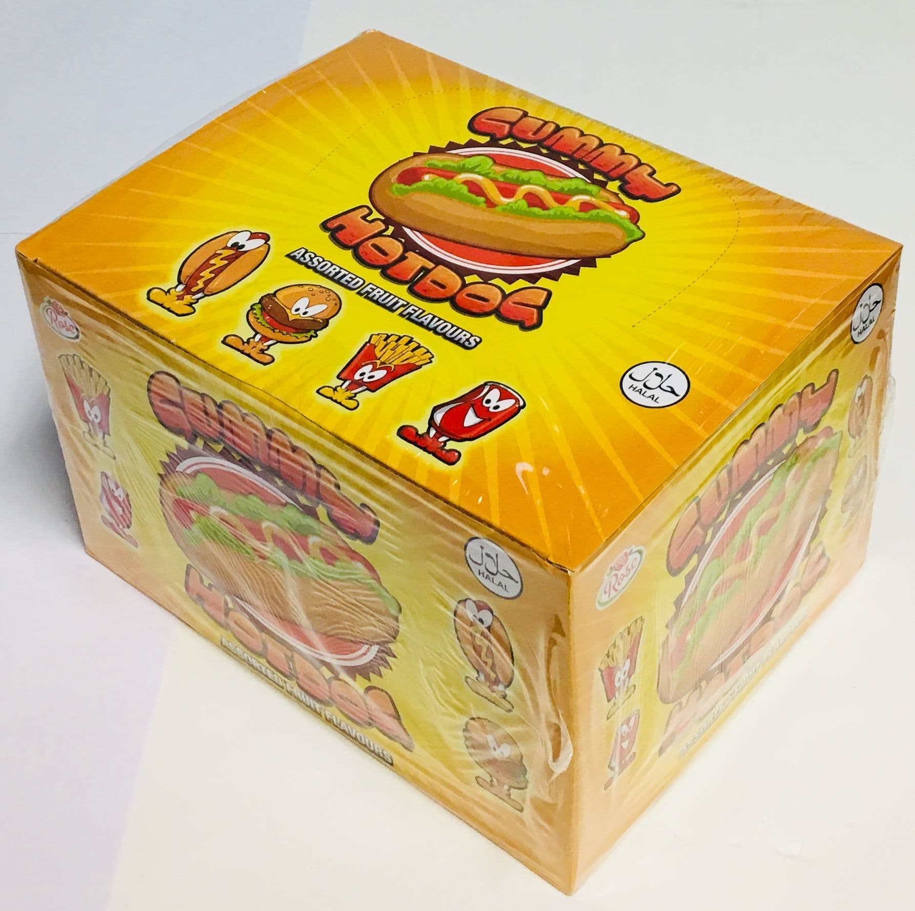 GUMMY HOT DOG WRAPPED X150