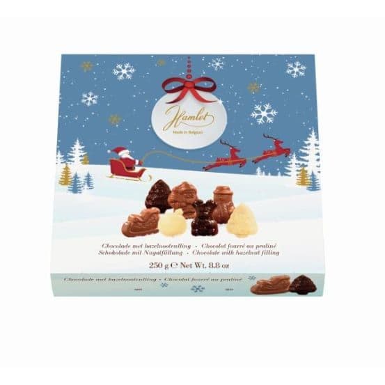 HAMLET CHRISTMAS CHOC SHAPES 250g SINGLE BLUE BOX
