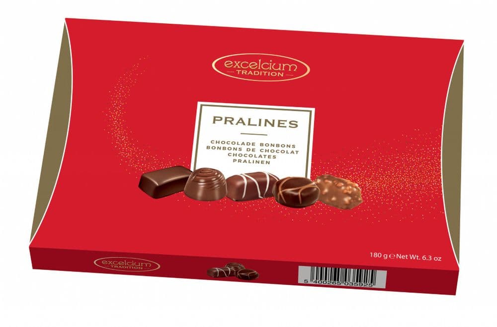 HAMLET EXCELCIUM PRALINES RED BOX 180g SINGLE
