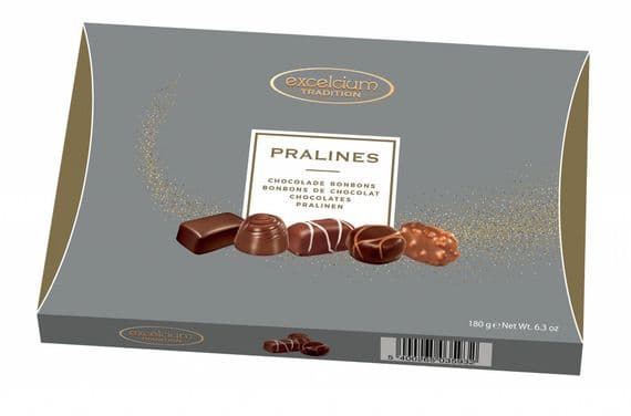HAMLET EXCELCIUM PRALINES SILVER BOX 180g SINGLE