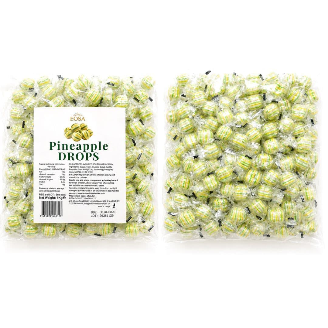 Hard Candy Pineapple Drops 1kg