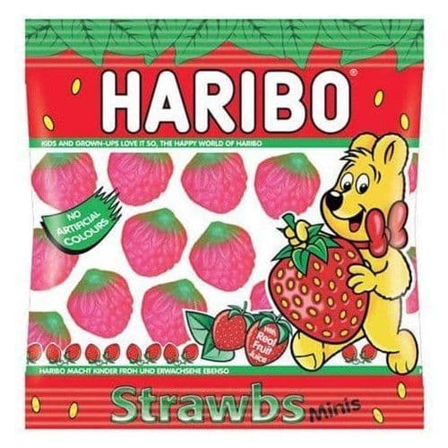 HARIBO MINI STRAWBERRIES 100 COUNT