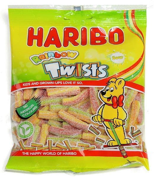 HARIBO RAINBOW TWISTS SOUR
