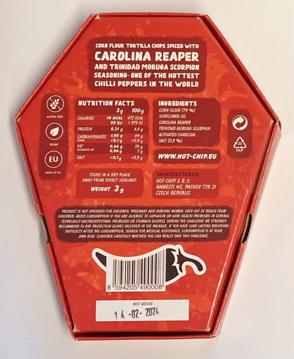 HOT CHIP CHALLENGE KIT x1