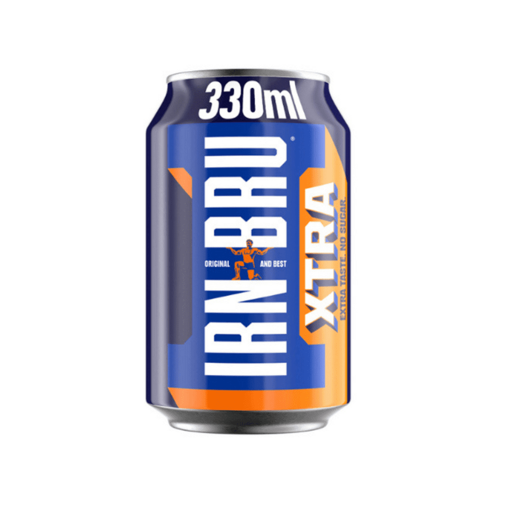 Irn Bru Xtra Fizzy Drink Cans 24x330ml