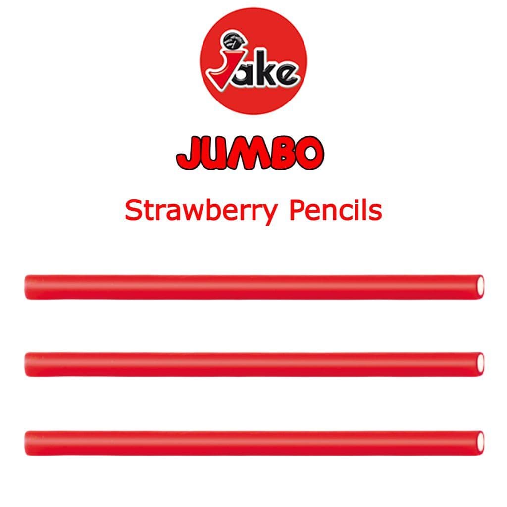 JAKE JUMBO STRAWBERRY PENCILS x 30