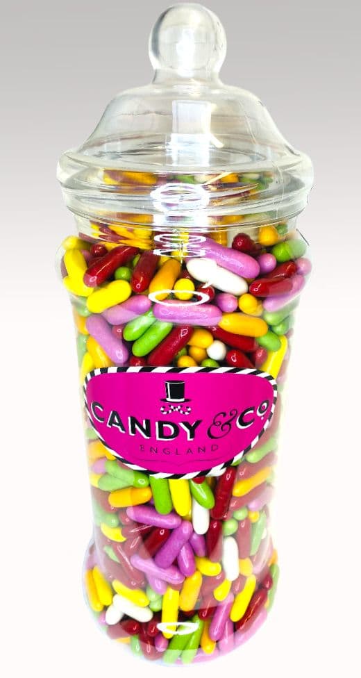 LIQUORICE COMFITS LARGE VICTORIAN JAR 2KG