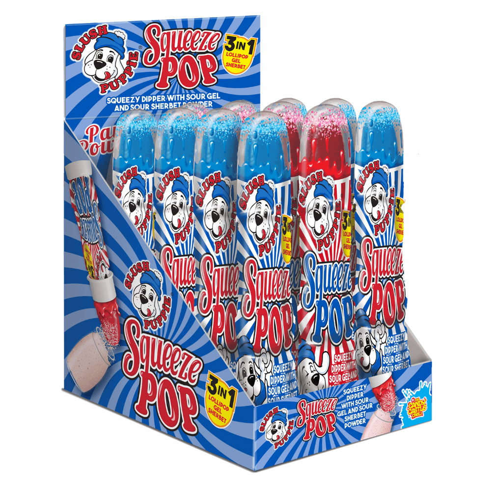 MR SQUEEZEE SLUSH PUPPIE POP 12X45G