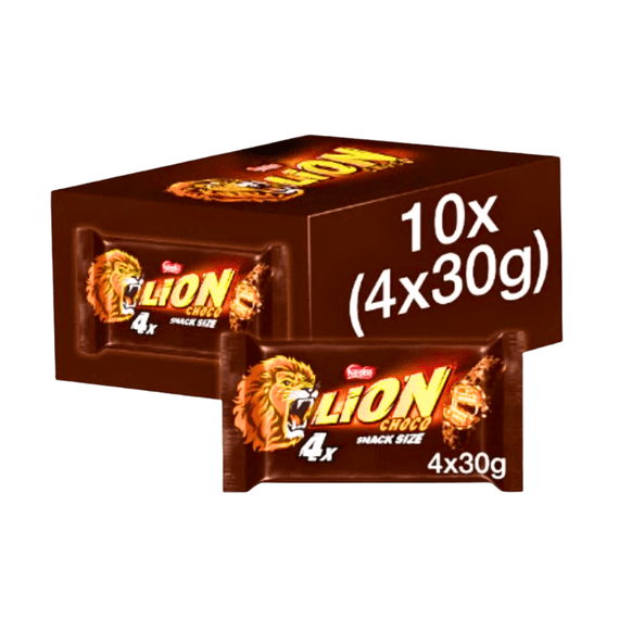 Nestle Lion Milk Chocolate Bar 10x4x30g