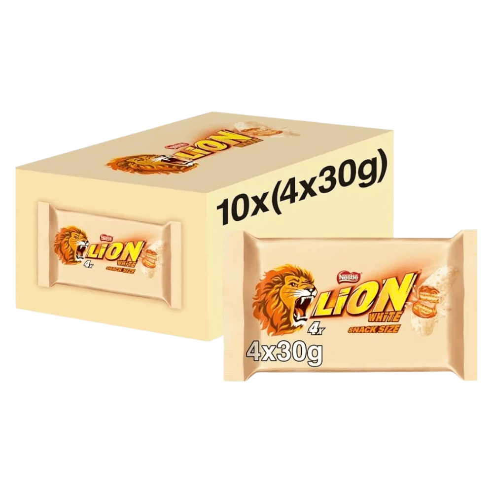 Nestle Lion White Chocolate Bar 10x 4x30g