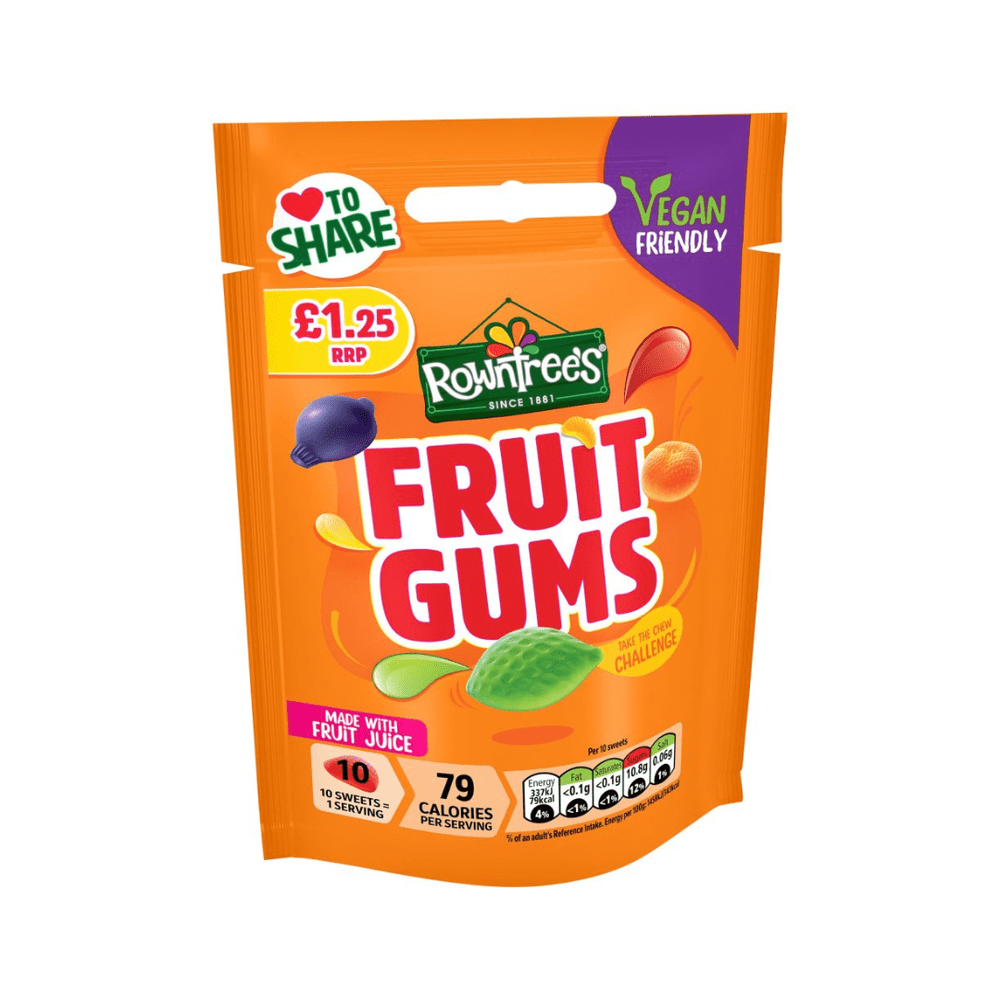 Nestle Rowntrees Fruit Gums PMP 1 25 10x120g