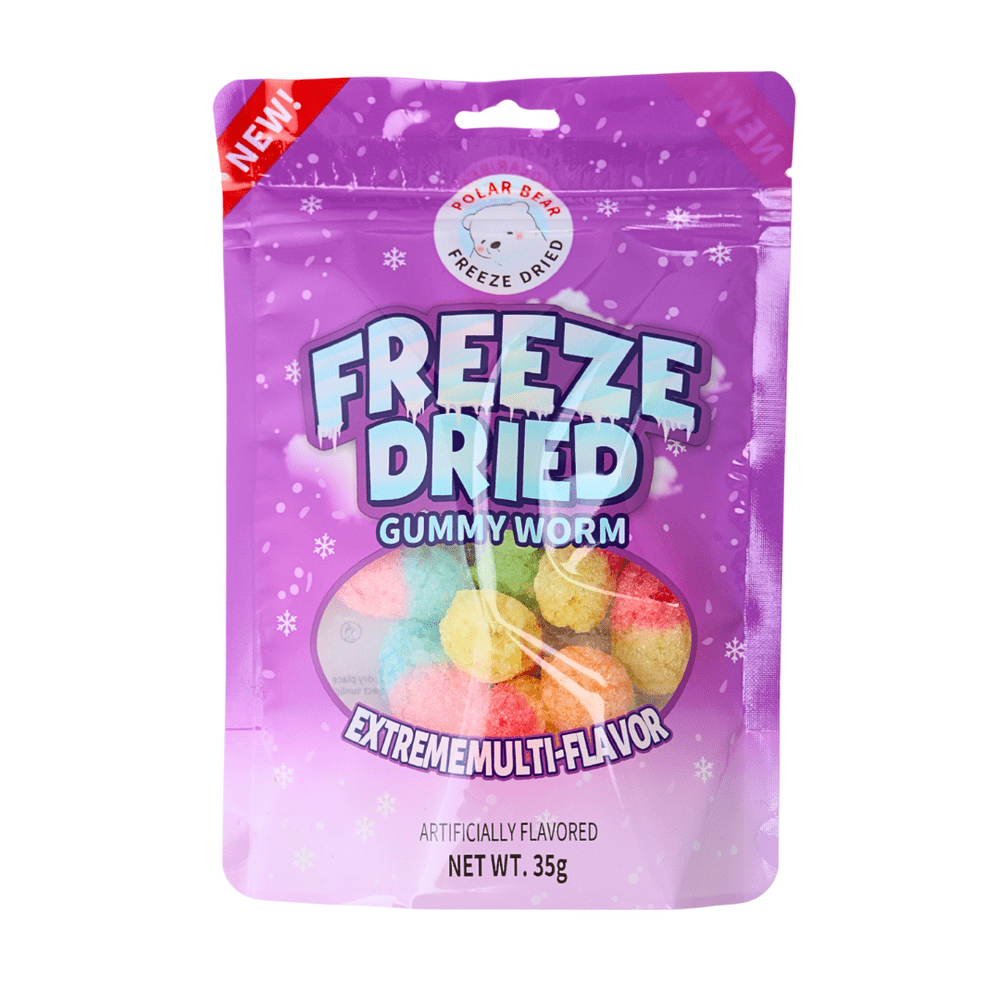 Polar Bear Freeze Dried Gummy Worm 8 x 35g