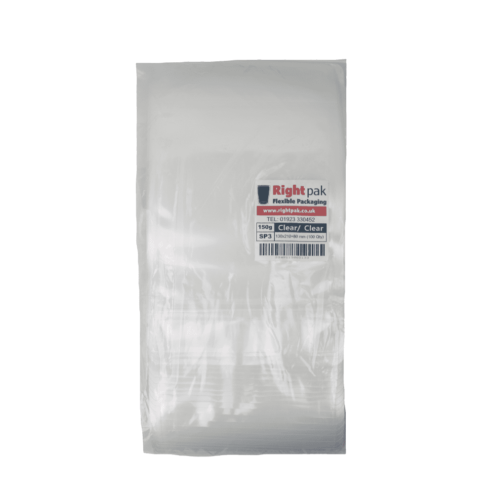 POUCHES 150G BAGS - 100 COUNT
