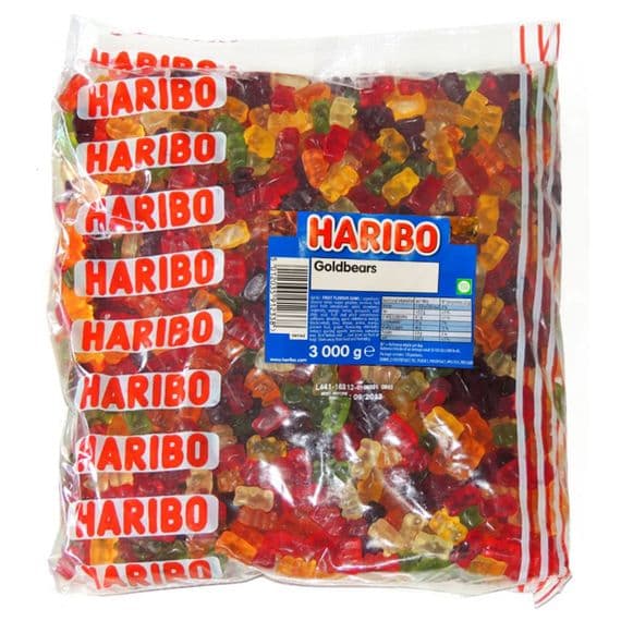 Wholesale Haribo Teddy Bear Sweets | Bulk 3KG Bag