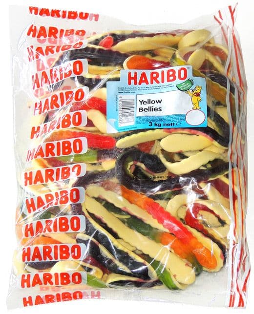 Wholesale Haribo Yellow Bellies | 3KG Bulk Bag