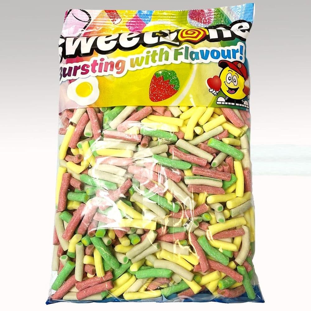 Sweetzone Rhubarb And Custard Mini Pencils 1kg