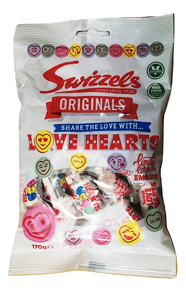 SWIZZELS LOVE HEARTS 12 x 142g P M 1