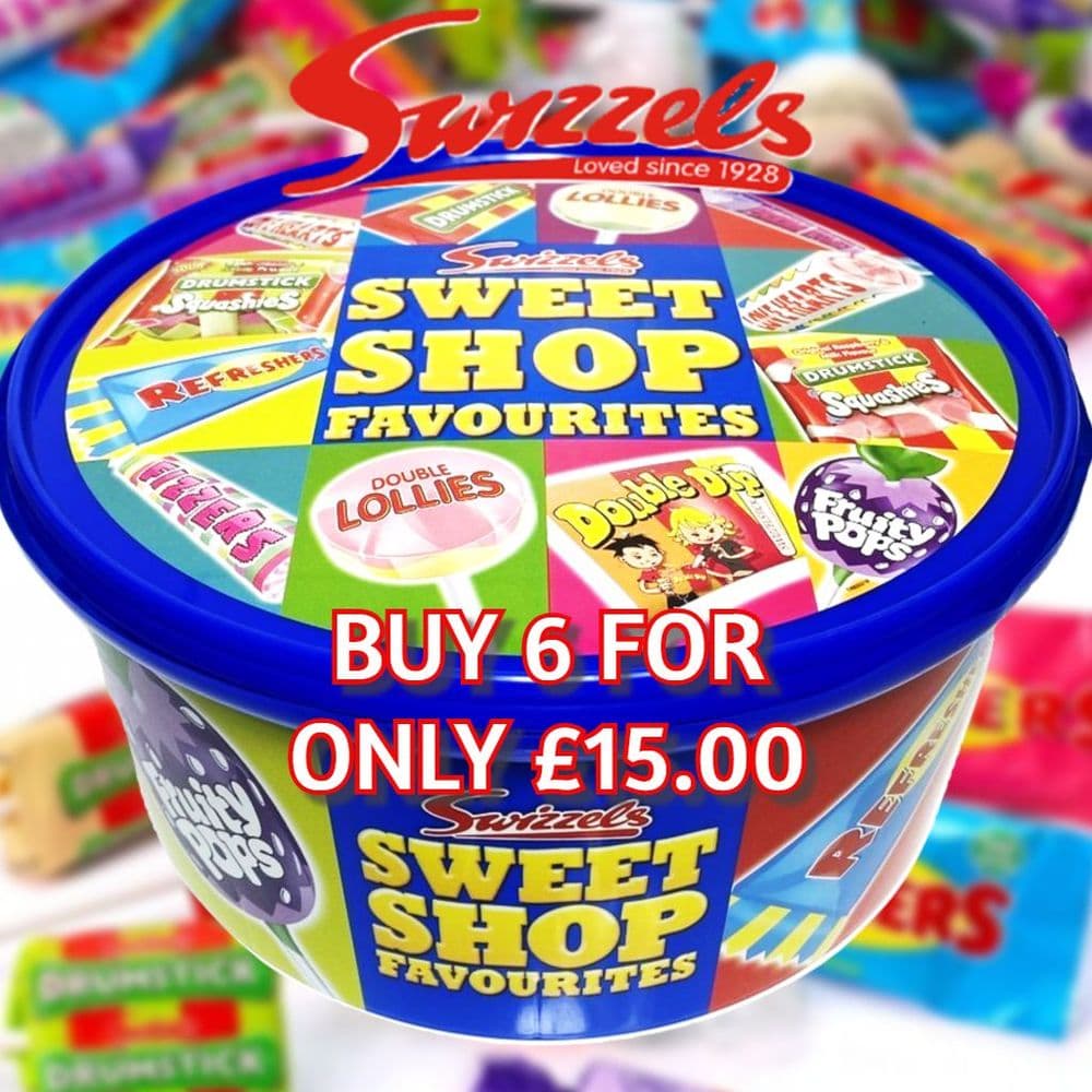 SWIZZELS SWEET SHOP 750G PARTY TUB
