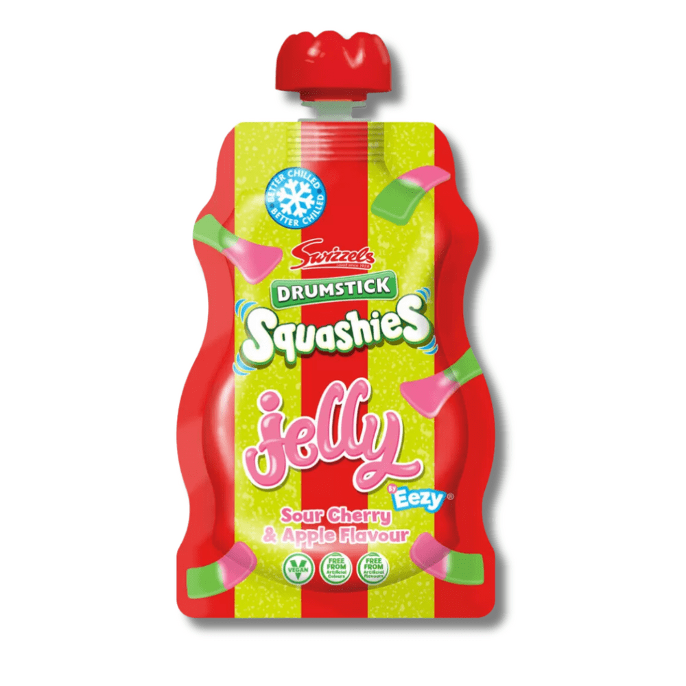 SWIZZLES APPLE & CHERRY SQUASHIES JELLY POUCH12 COUNT