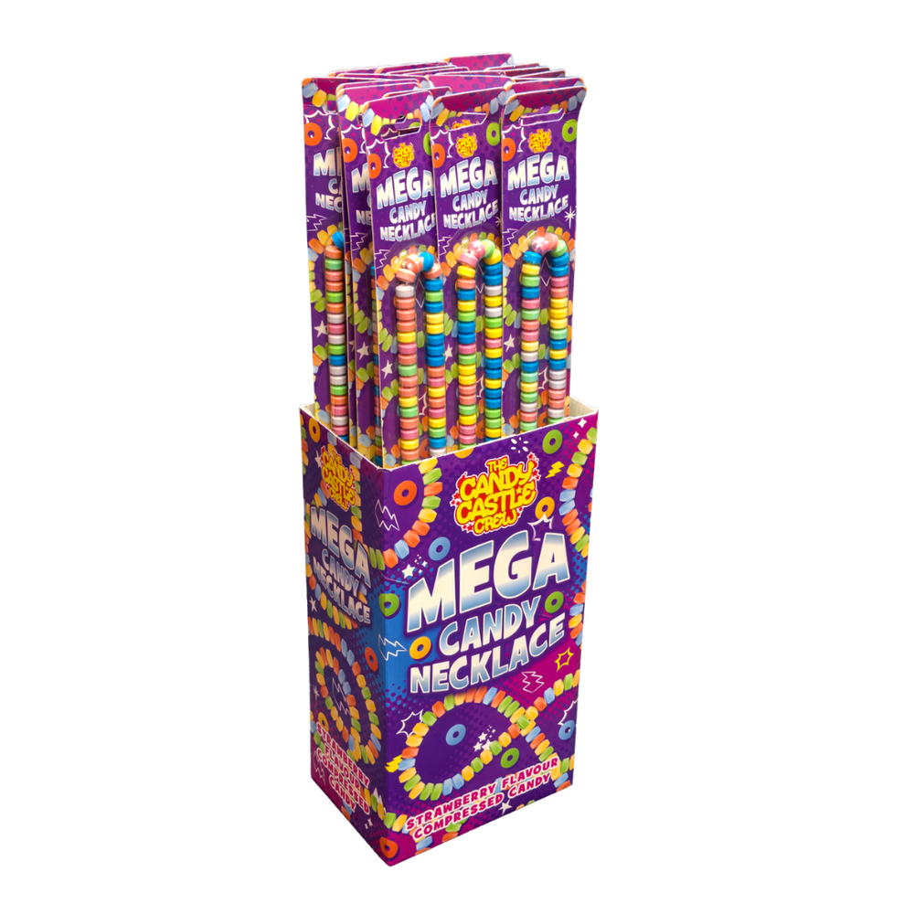 The Castle Candy Giant Wrapped Candy Necklaces 24x60g