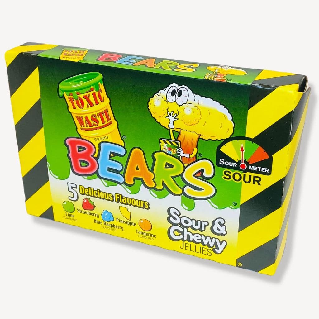 TOXIC WASTE SOUR & CHEWY BEARS THEARTE BOX 85g x12